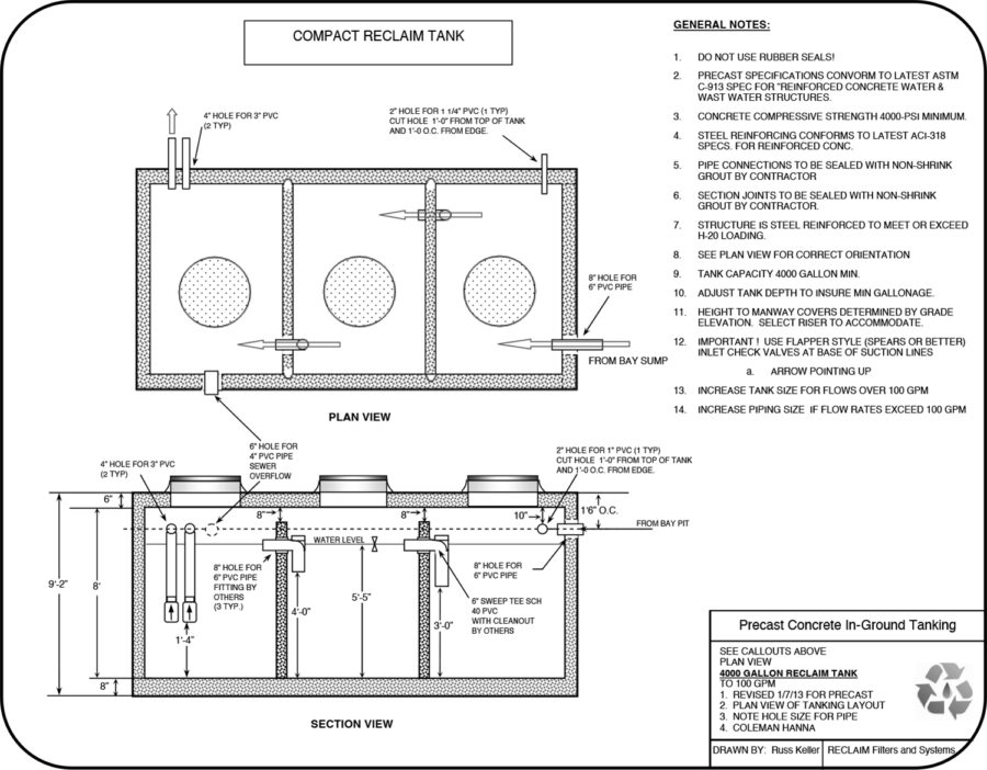 Water Reclaim Tanks - Reclaim Filters & SystemsReclaim Filters & Systems